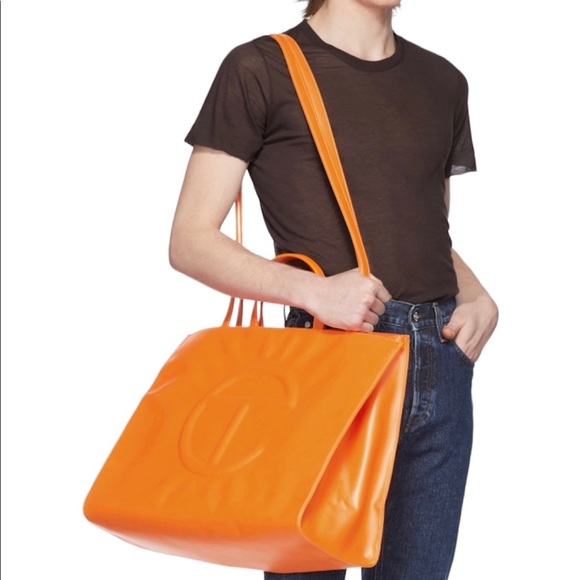 Telfar | Bags | Telfar Large Shopping Bag Orange | Poshmark